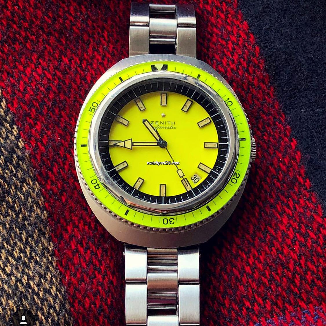 Vintage Zenith Diver A3637 Big Lemon NOS sold on watchPool24