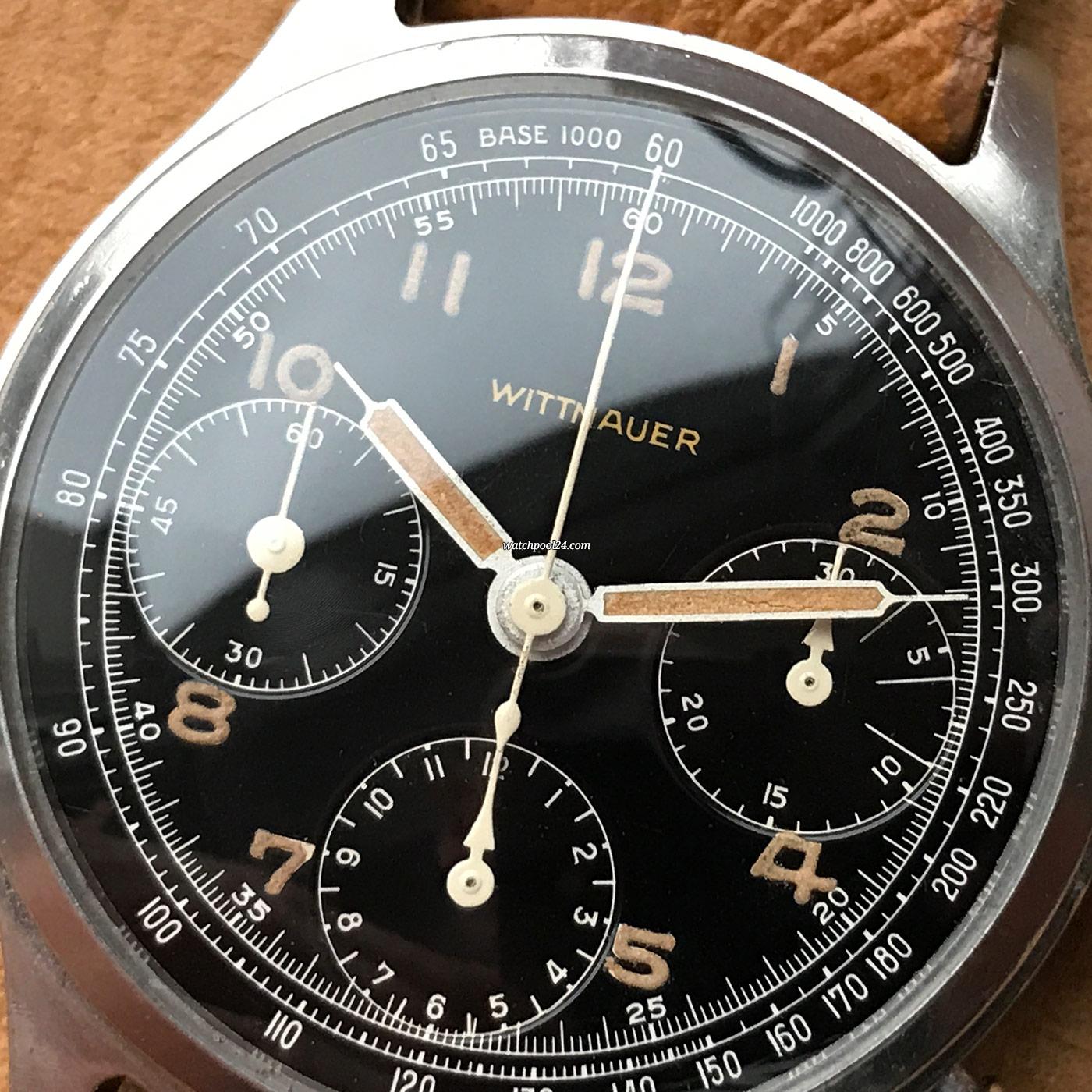 Vintage Wittnauer Chronograph Valjoux 71 Radium Lume sold on watchPool24