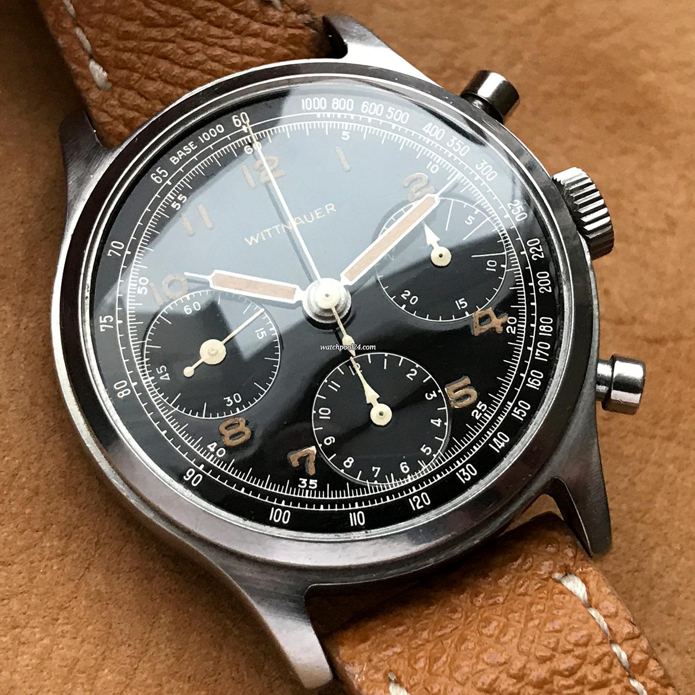 Vintage Wittnauer Chronograph Valjoux 71 Radium Lume sold on watchPool24