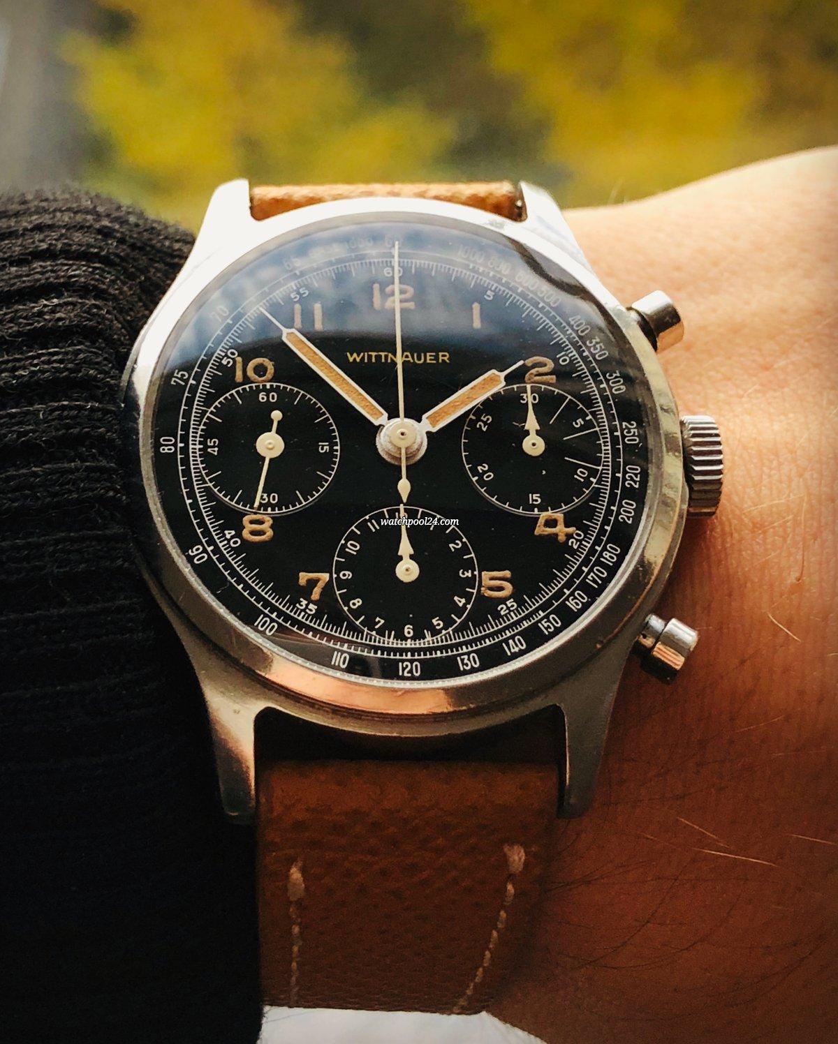 Vintage Wittnauer Chronograph Valjoux 71 Radium Lume sold on watchPool24