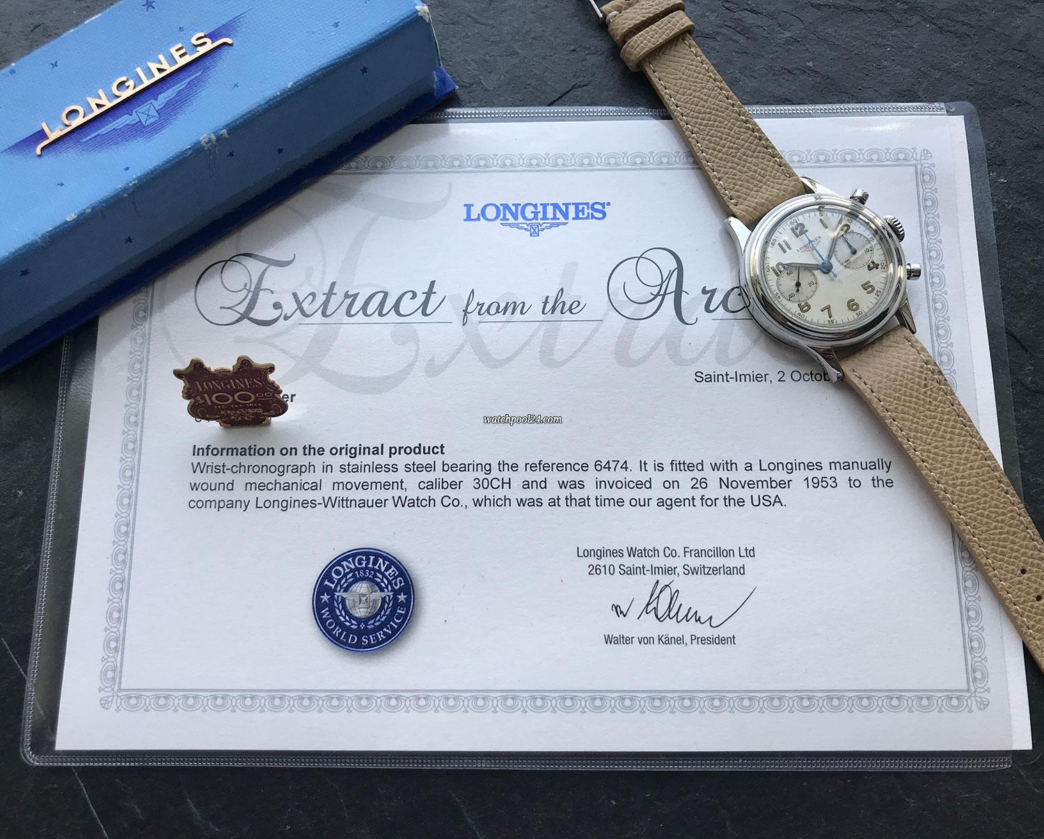 Vintage Longines Chronograph 6474 Flyback MK1 sold on watchPool24