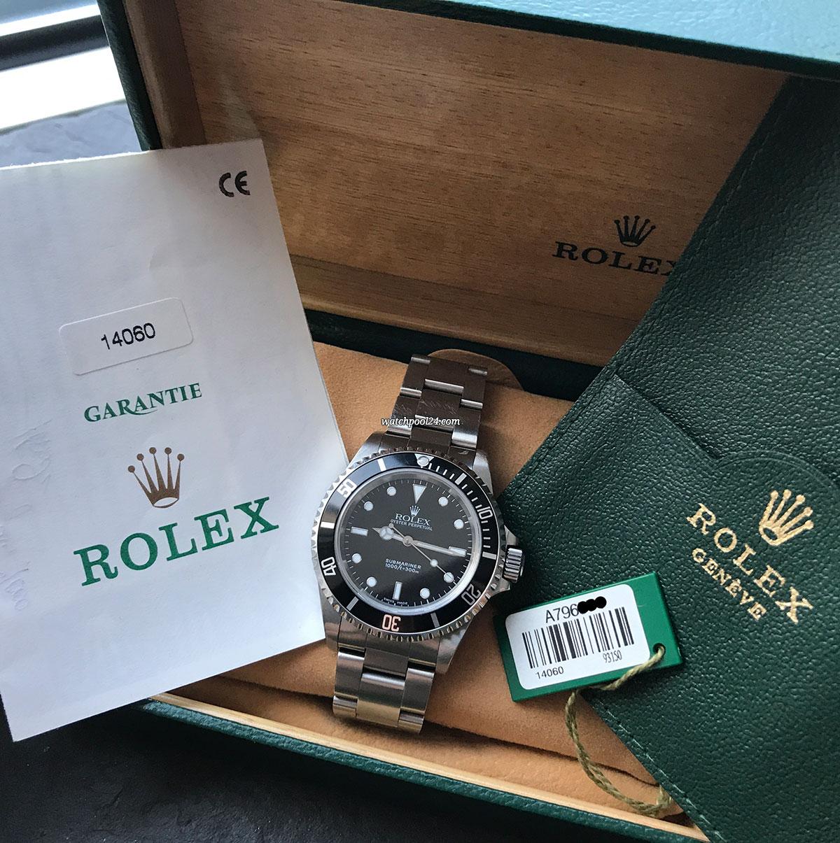 Vintage Rolex Submariner 14060 Full Set sold on watchPool24