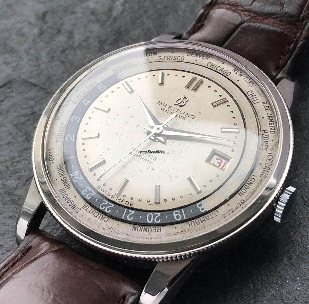 Vintage Breitling Unitime World Timer 1-260 Timezone Ring verkauft auf ...