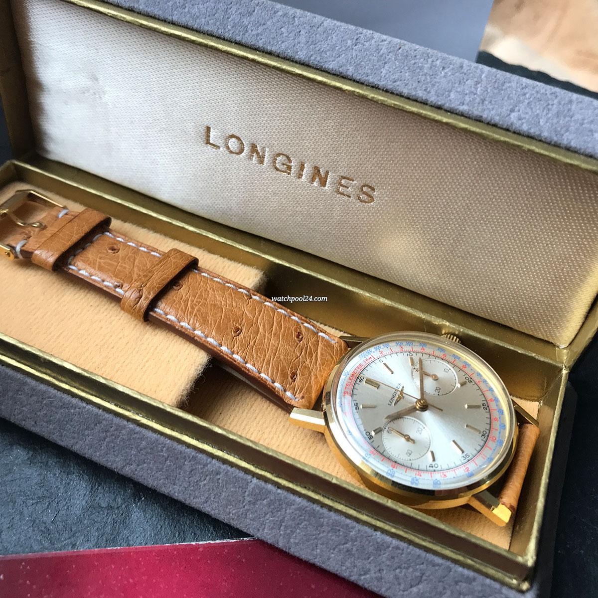Vintage Longines Chronograph 7414 Box and Papers sold on watchPool24