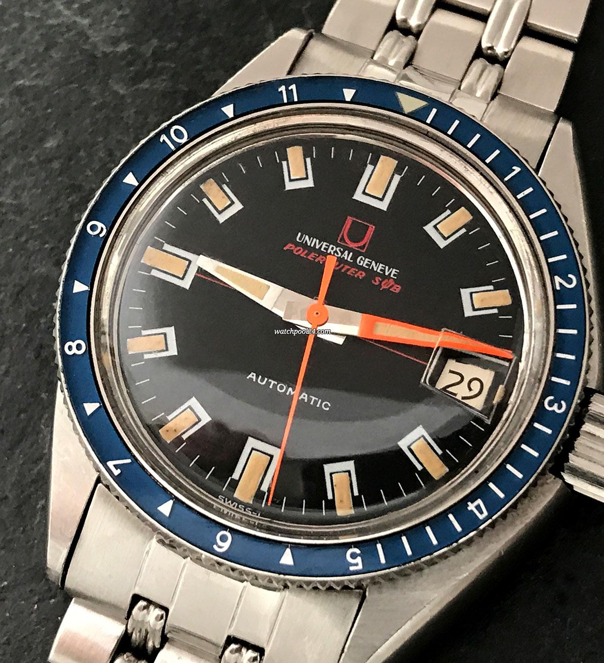 Vintage Universal Genève Polerouter Sub 869120/02 Blue Bezel sold on ...