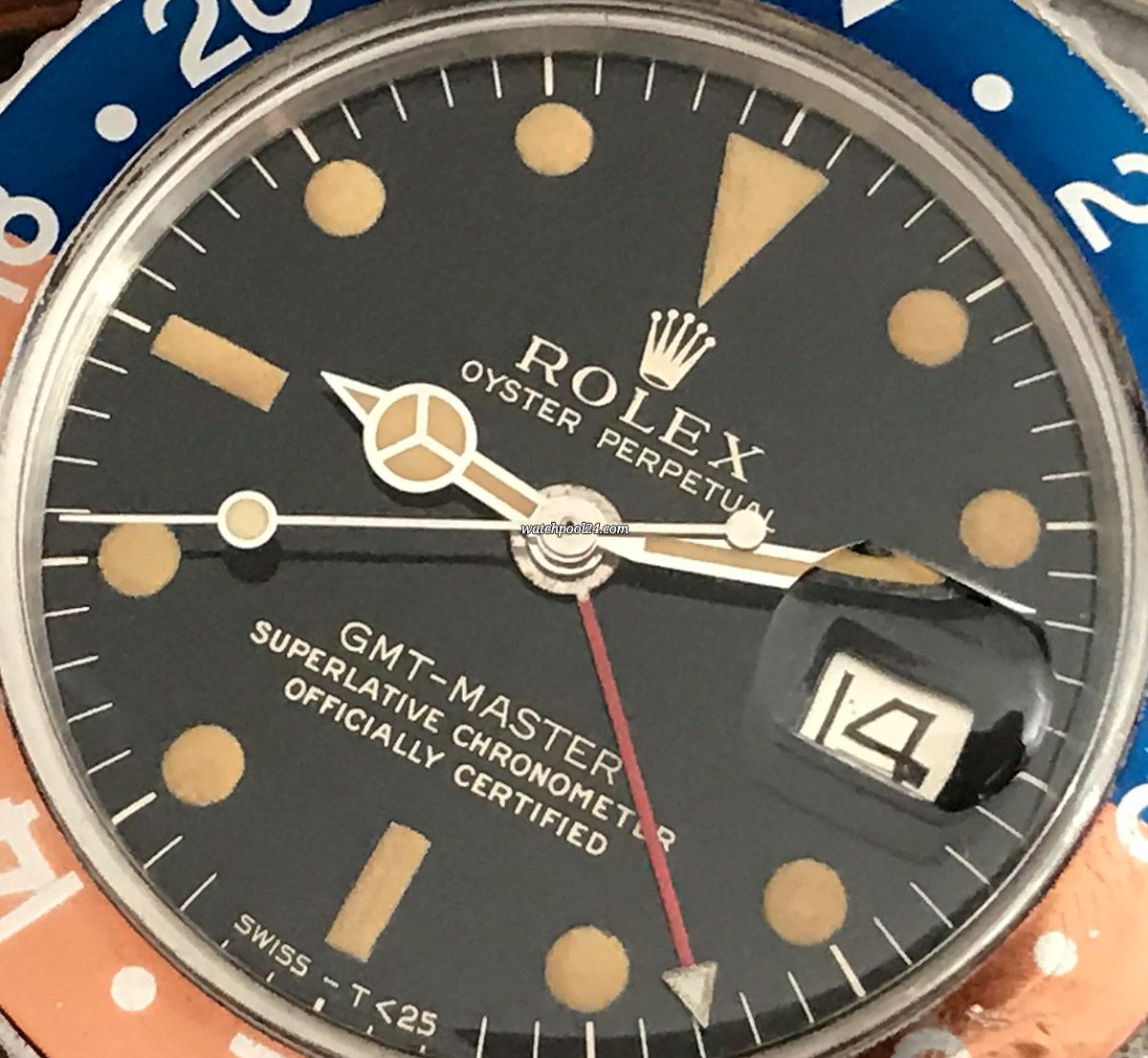 Vintage Rolex GMT Master 1675 Gilt sold on watchPool24