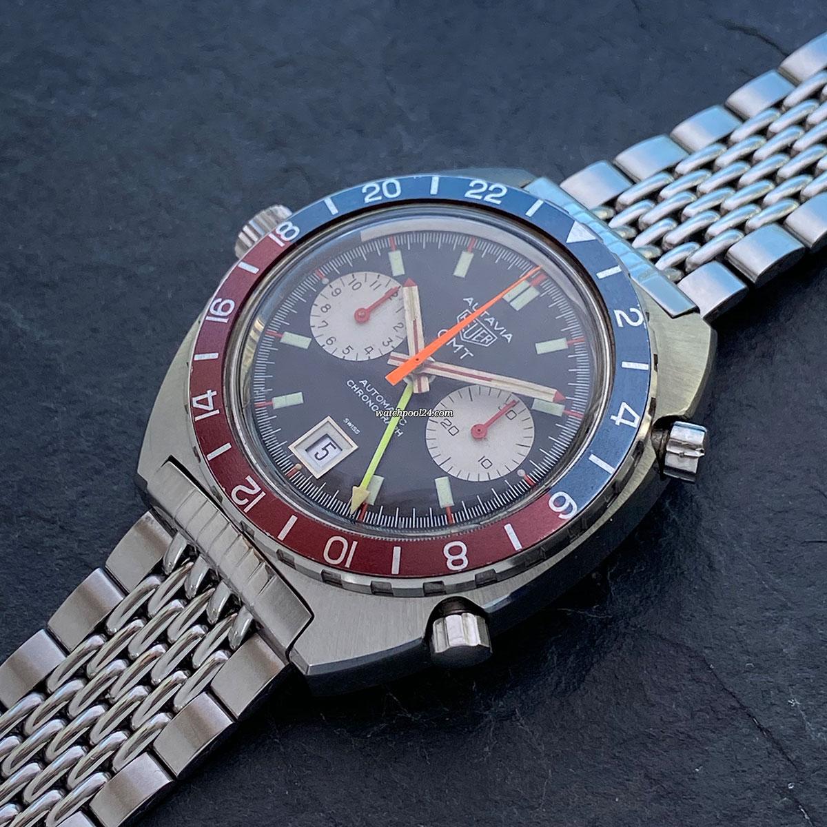 Vintage Heuer Autavia 1163 GMT MK2 Red Needles sold on watchPool24