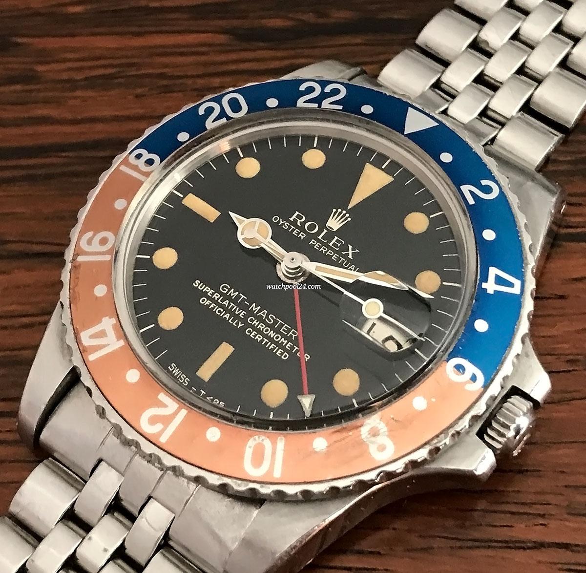 Vintage Rolex GMT Master 1675 Gilt sold on watchPool24