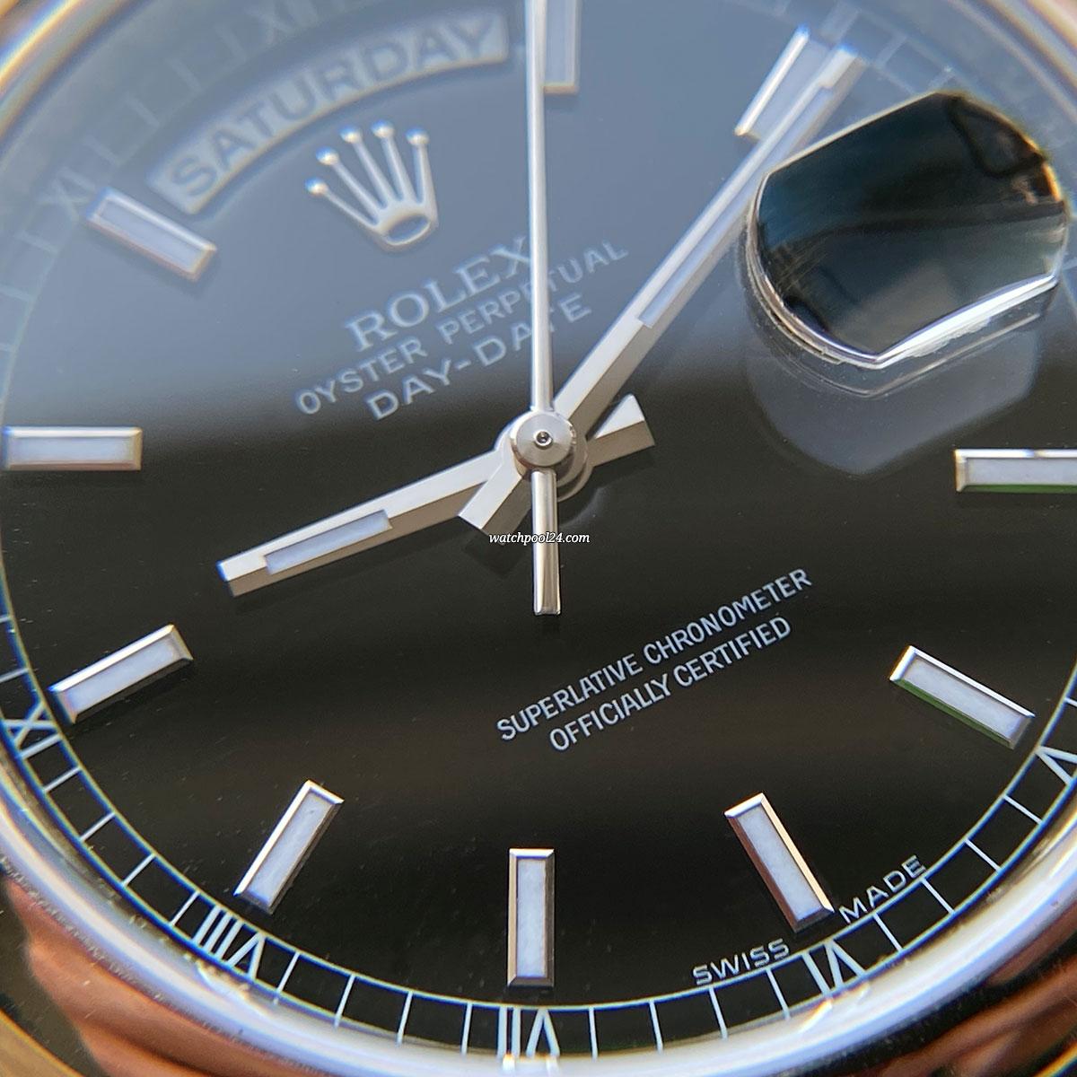 Vintage Rolex Day-Date 118209 White Gold Full Set sold on watchPool24