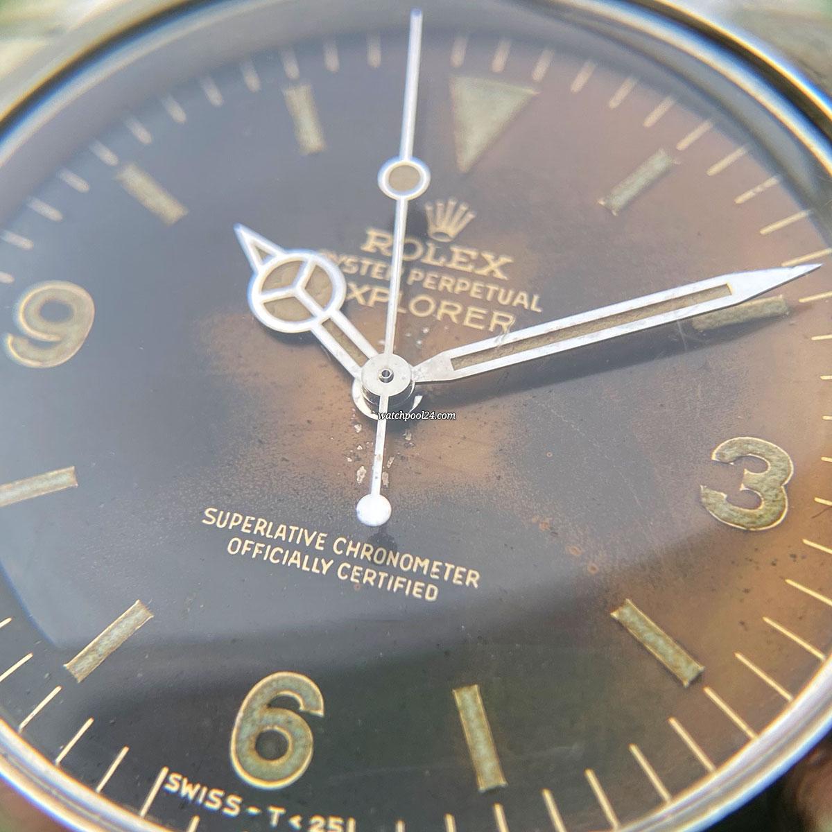 Vintage Rolex Explorer 1016 Tropical Box & Papers sold on watchPool24