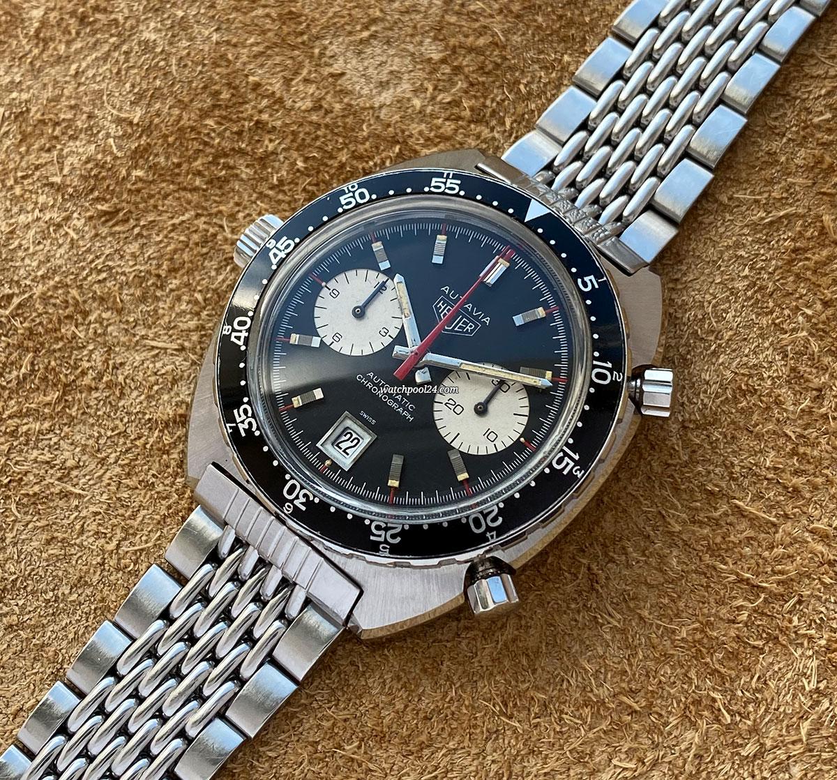Vintage Heuer Autavia 1163 Ridged Markers Derek Bell verkauft auf ...