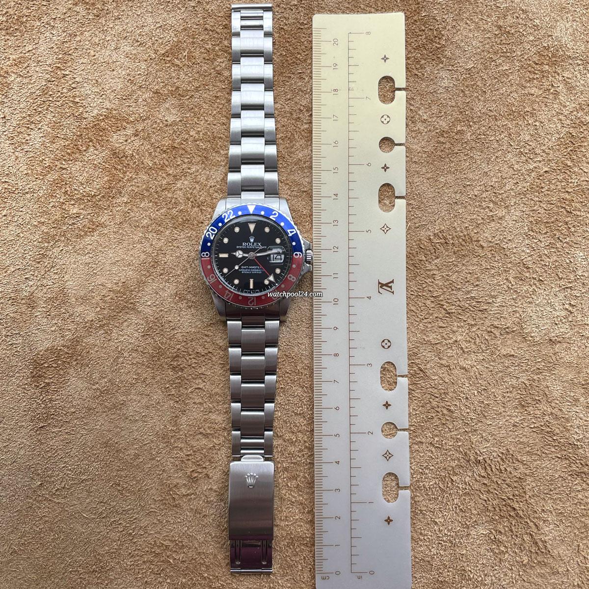 Vintage Rolex GMT Master 16750 Pepsi Full Set sold on watchPool24