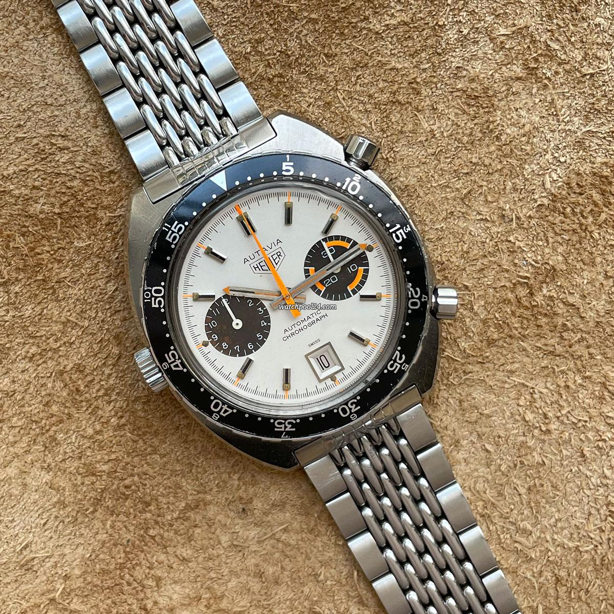 Vintage Heuer Autavia 1163 - White Orange Boy sold on watchPool24