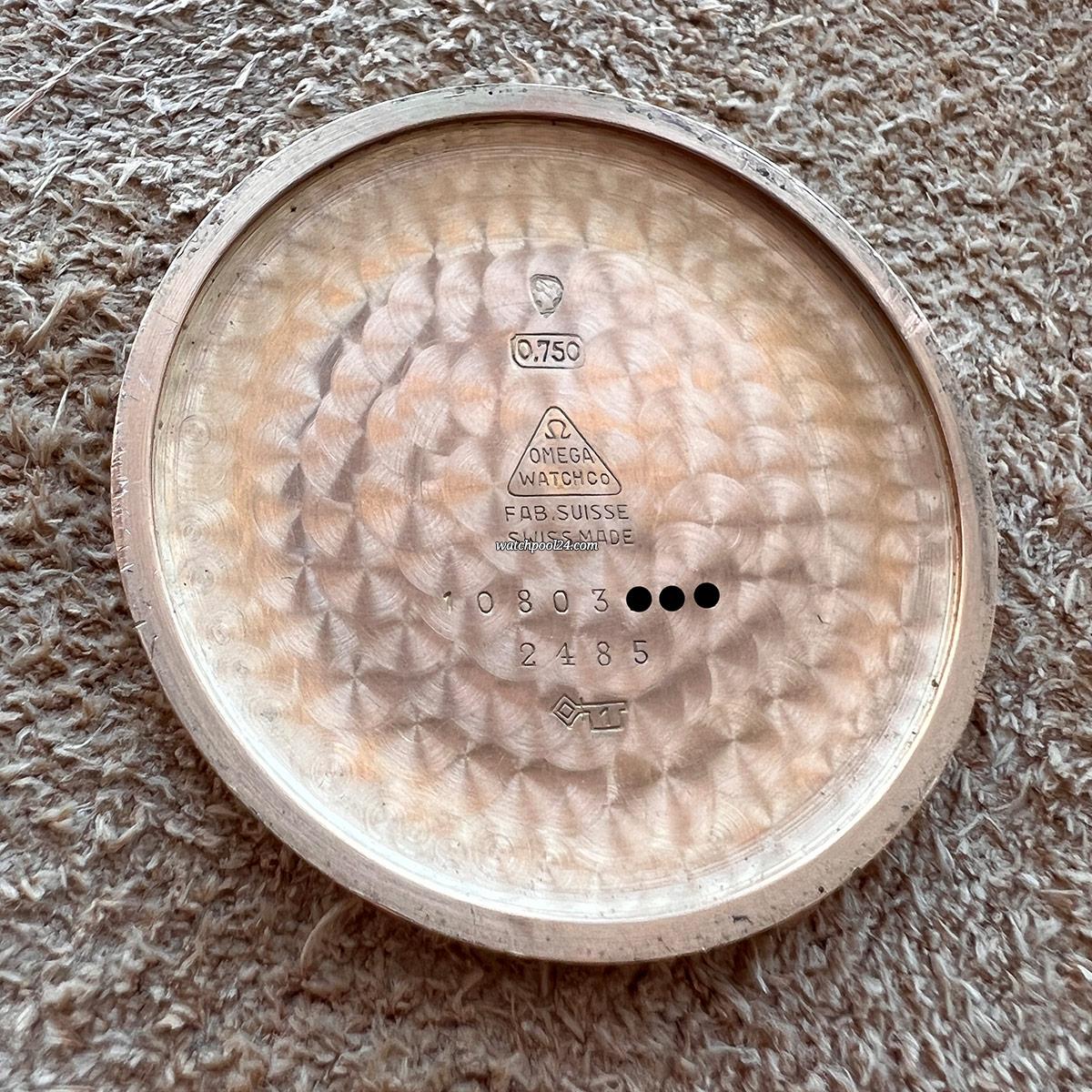 Vintage Omega Cosmic Triple Date Moonphase 2485 Rose Gold - Extra Large ...