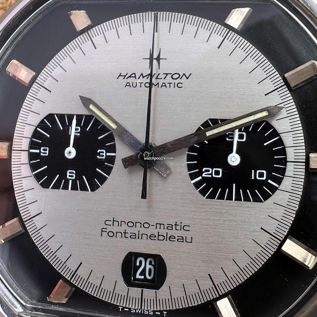 Vintage Hamilton Chrono-Matic Fontainebleau 11001-3 Unpolished sold on ...
