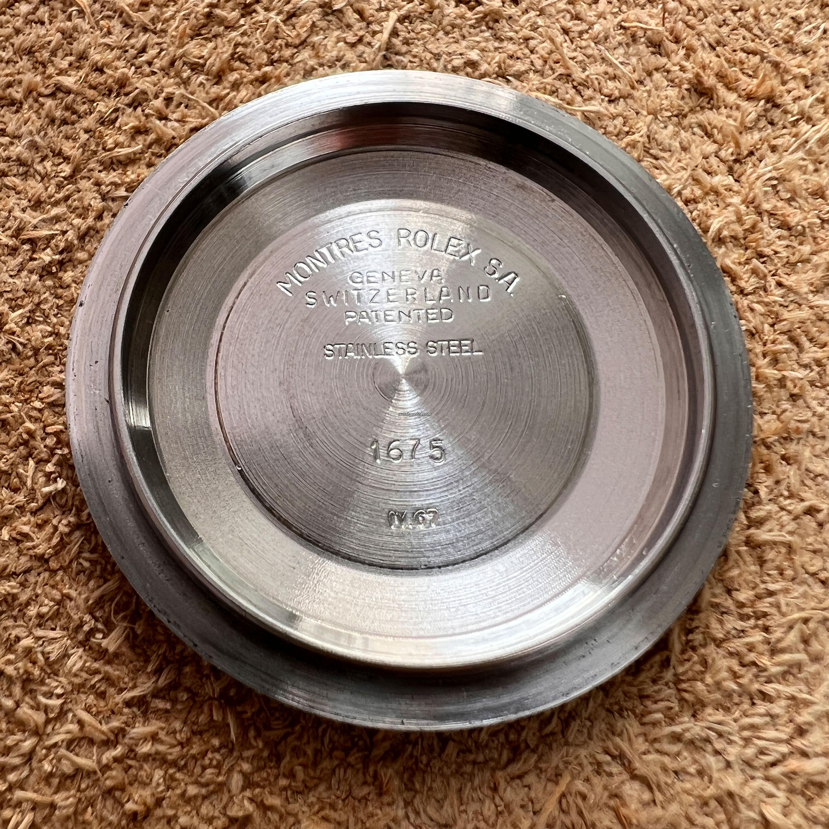 Vintage Rolex GMT Master 1675 Thin Case Zinc Sulfide Full Set sold on ...