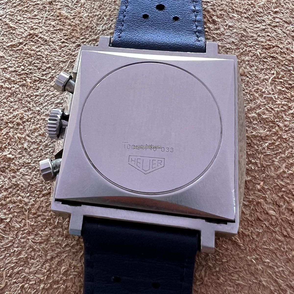 Vintage Heuer Monaco 73633 Blue sold on watchPool24