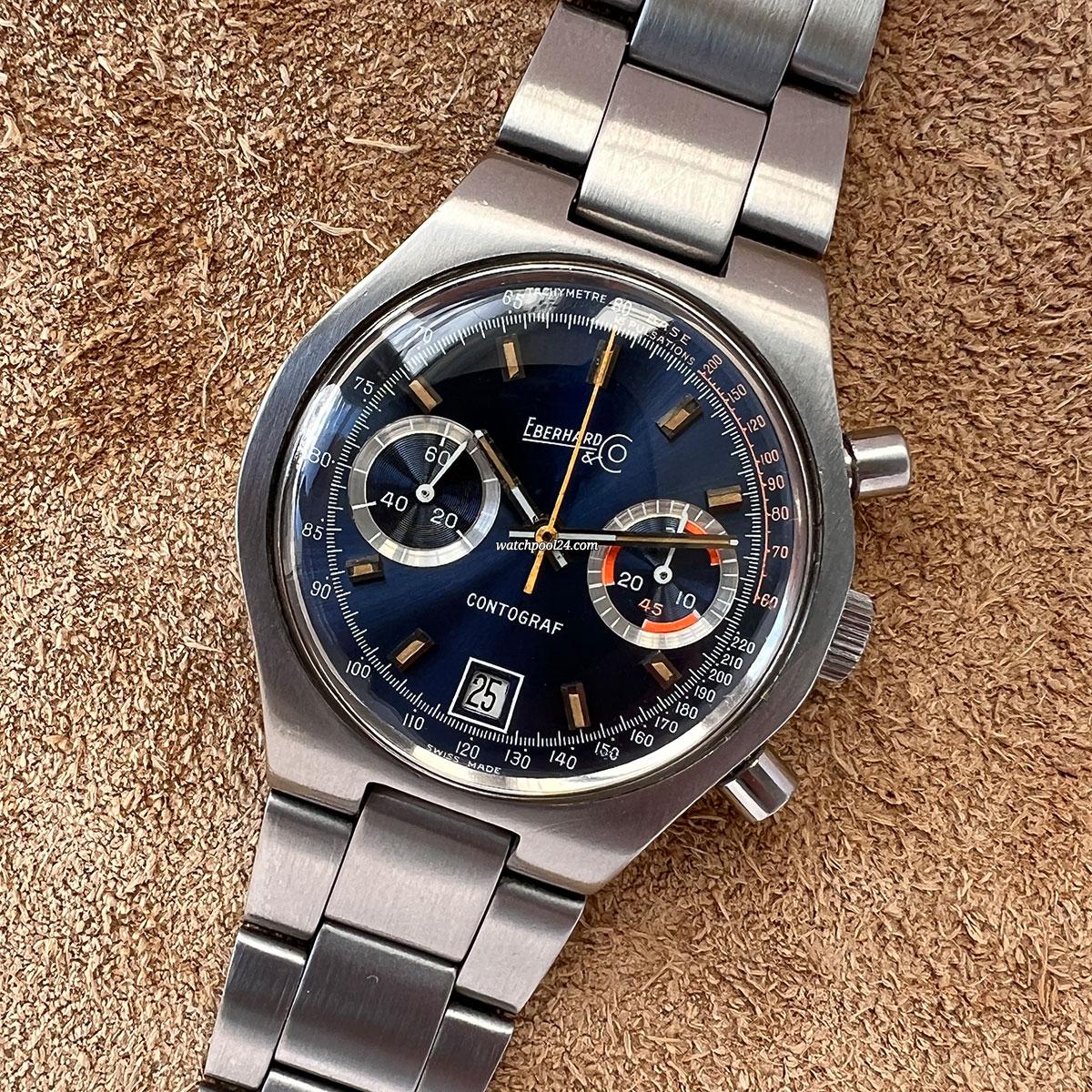 Vintage Eberhard Contograf 31506/351 Blue Dial sold on watchPool24