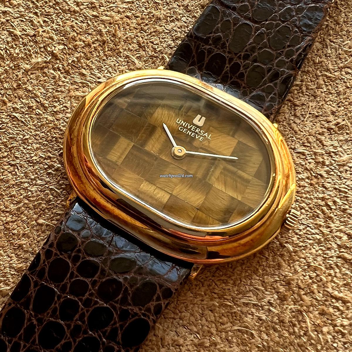 Vintage Universal Genève 111010 Ellipse - Wood Dial for sale