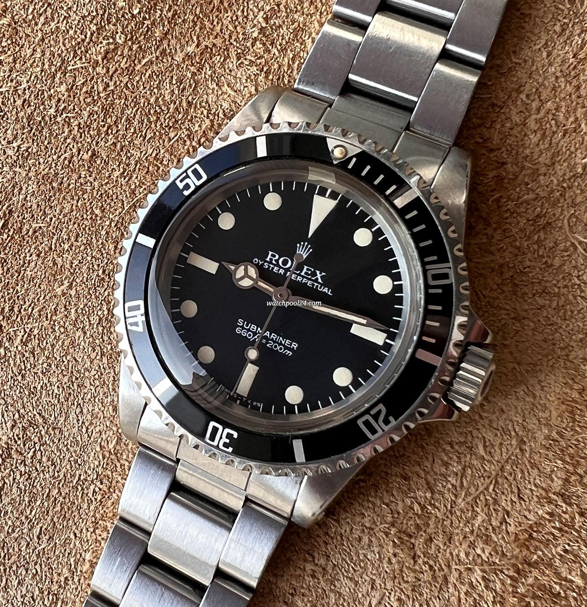 Vintage Rolex Submariner 5513 from 1983 sold on watchPool24