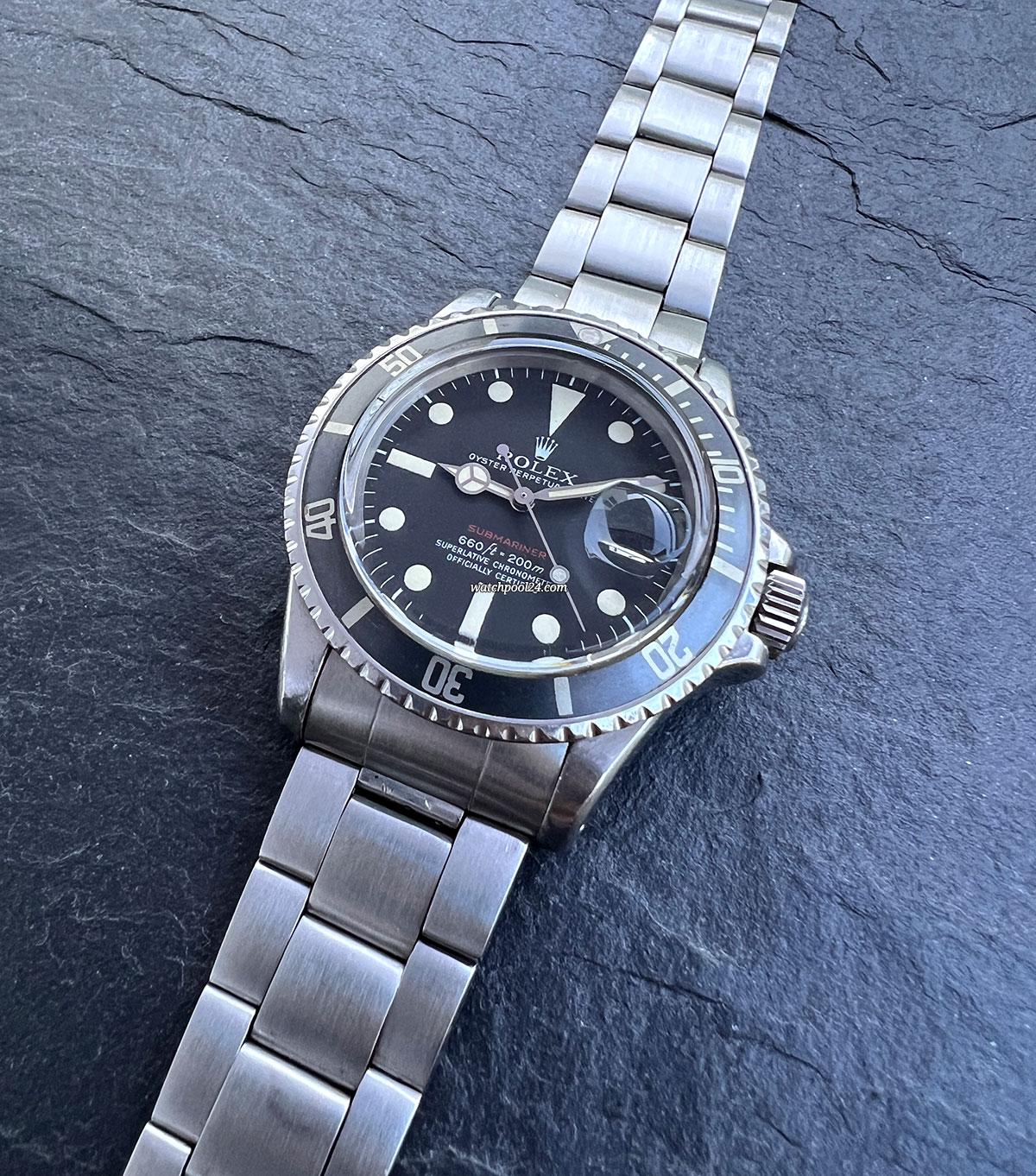 Vintage Rolex Submariner 1680 Red - Ghost Bezel sold on watchPool24