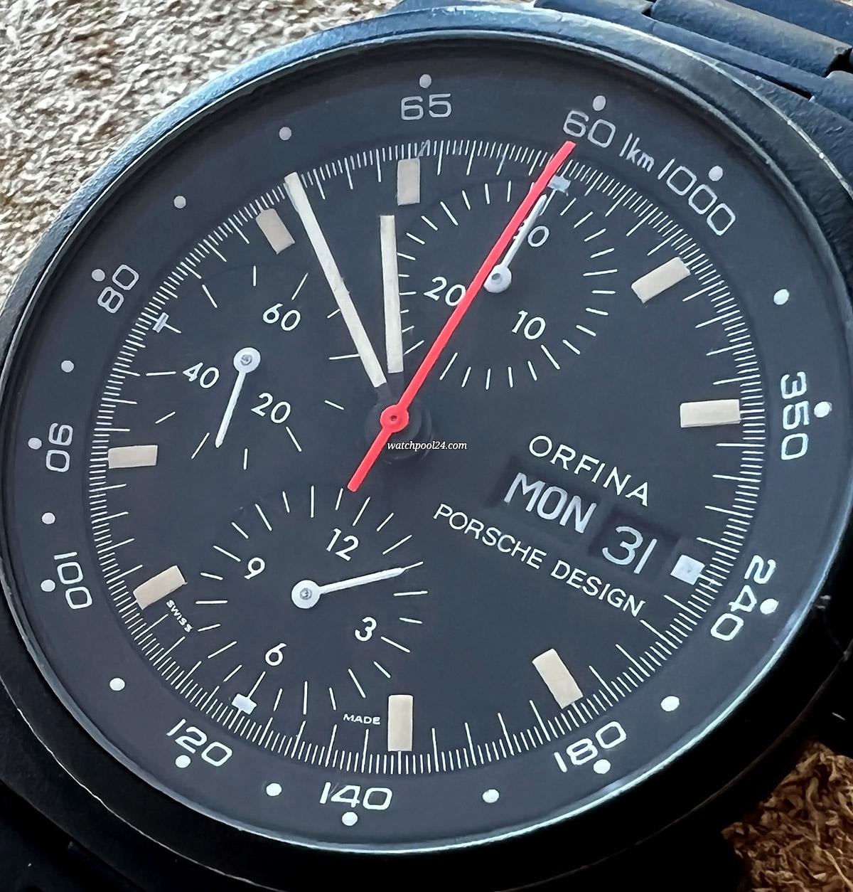 Vintage Orfina Porsche Design Chronograph 7750 Top Gun sold on watchPool24