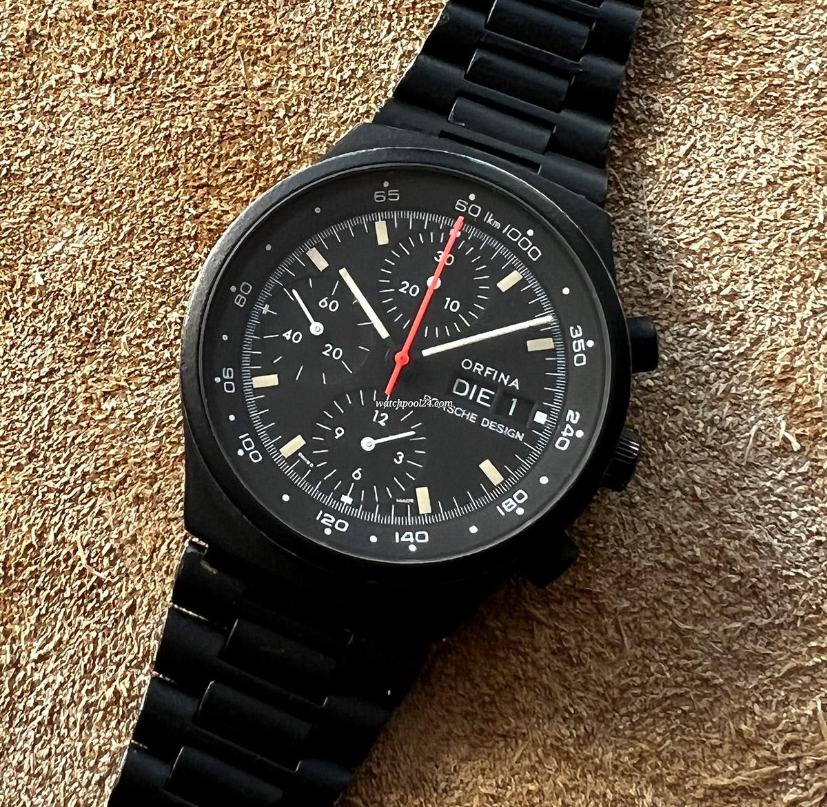Vintage Orfina Porsche Design Chronograph 7750 Top Gun sold on watchPool24