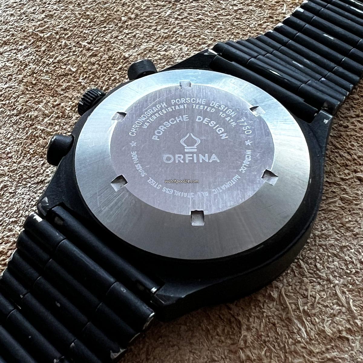 Vintage Orfina Porsche Design Chronograph 7750 Top Gun sold on watchPool24