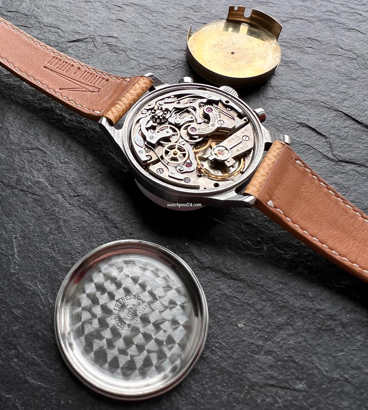 Vintage Bovet Chronograph Three Registers 38mm Spillman Case sold on ...