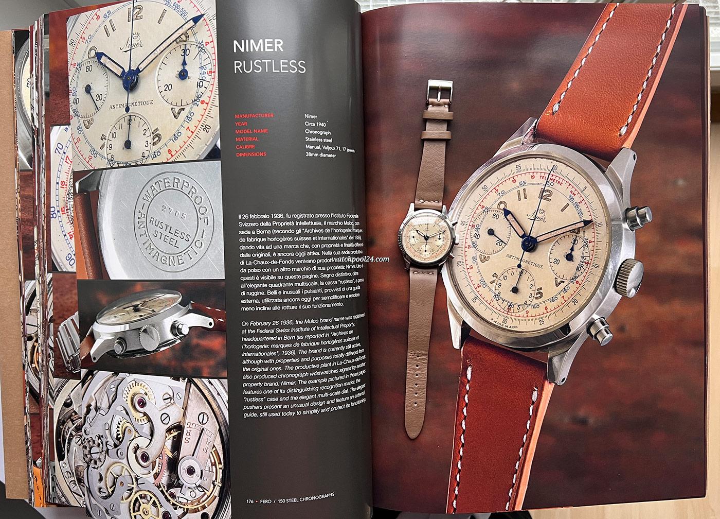 Vintage Nimer Chronograph 2705 Valjoux 71 Spillman Case 38mm for sale