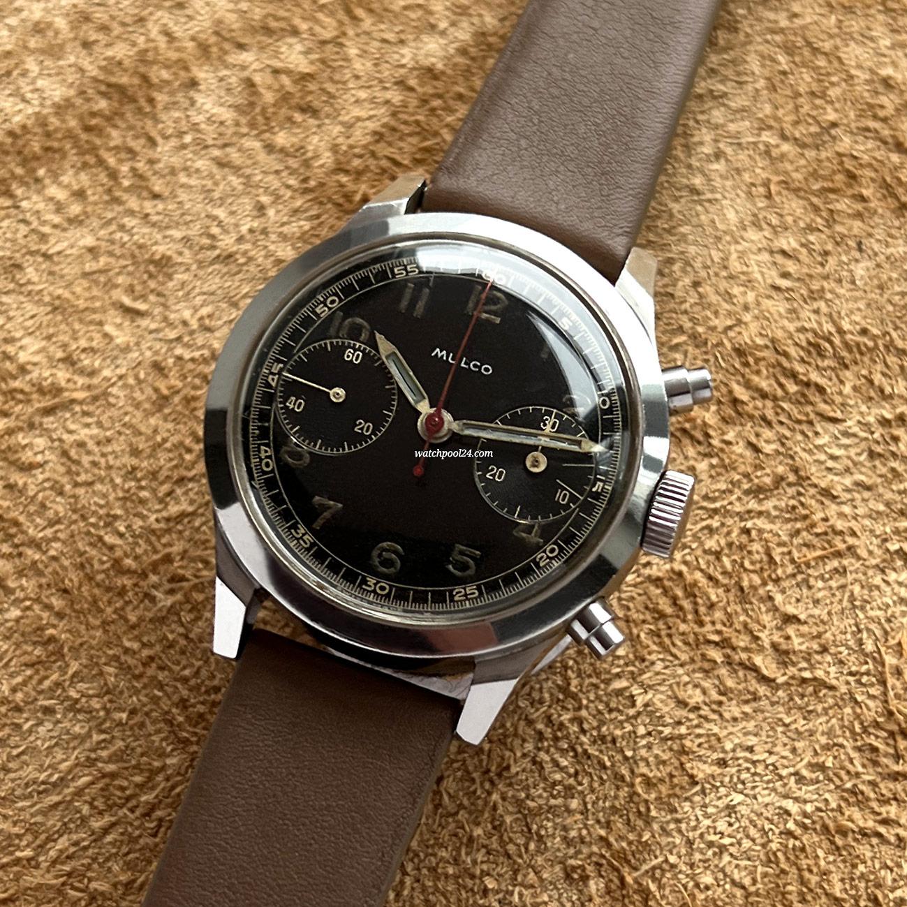 Vintage Mulco Military Chrono 2501 38mm - Valjoux 22 sold on watchPool24