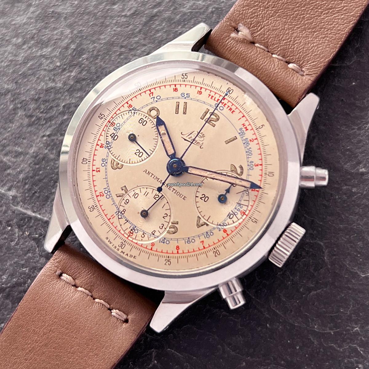 Vintage Nimer Chronograph 2705 Valjoux 71 Spillman Case 38mm for sale