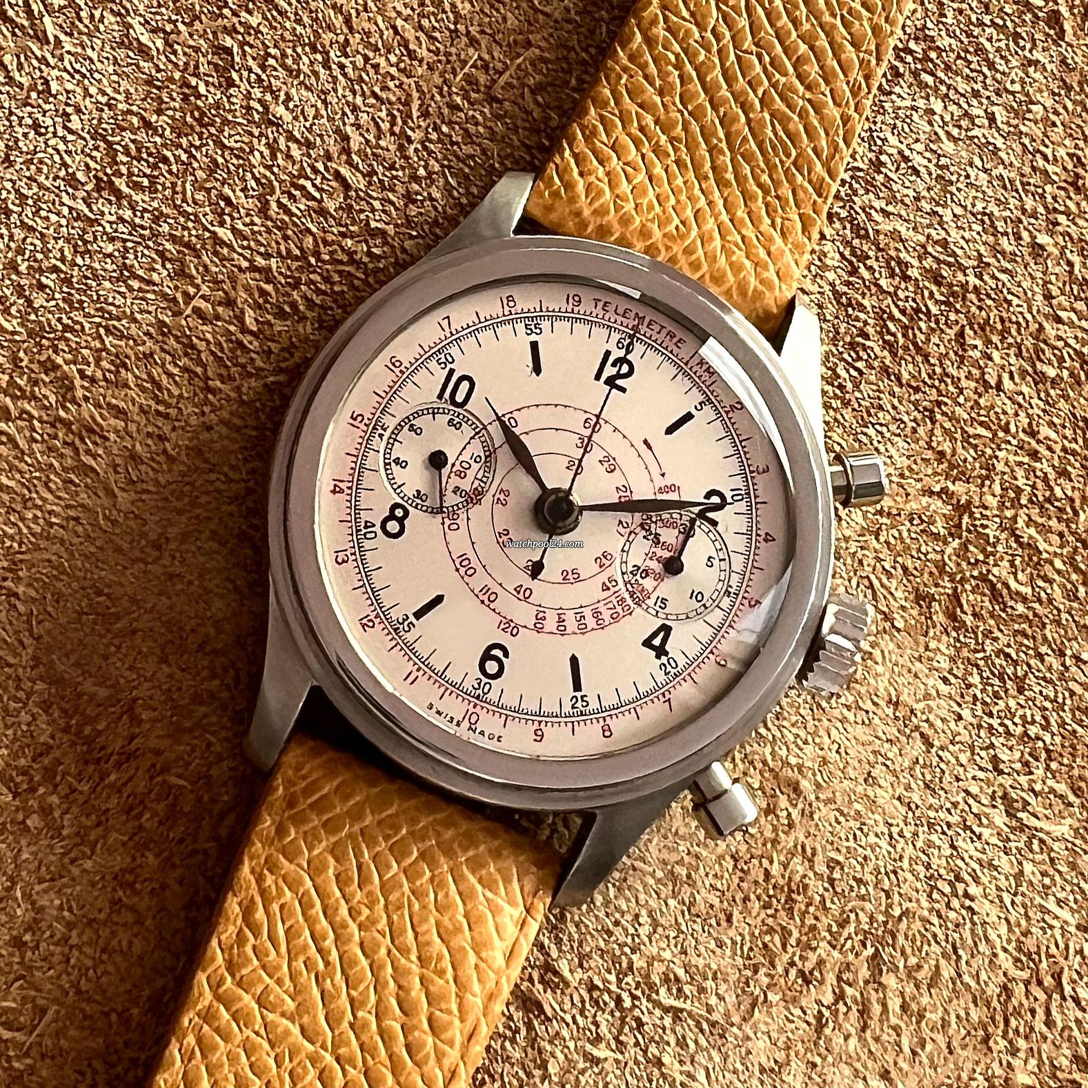 Vintage Valjoux Flieger Chronograph Caliber 22 - 38mm for sale