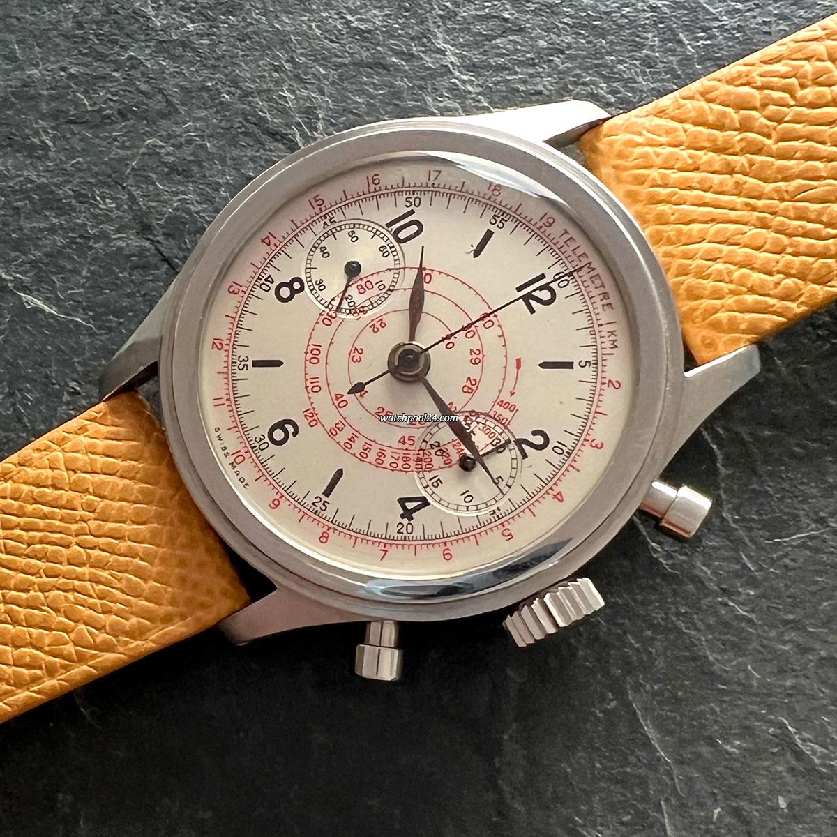 Vintage Valjoux Flieger Chronograph Caliber 22 - 38mm for sale