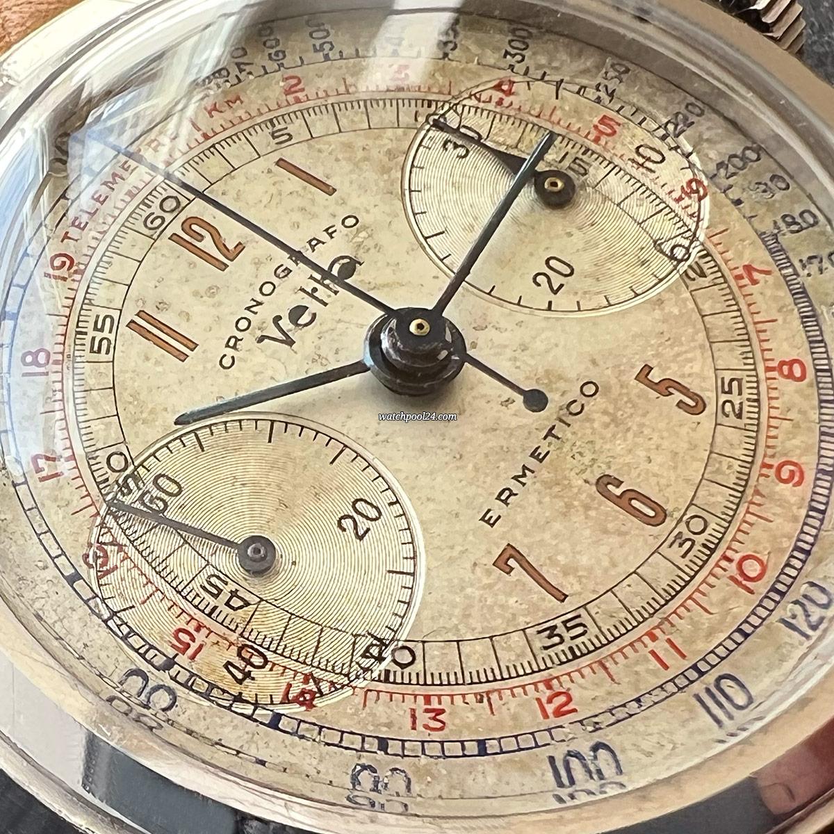 Vintage Vetta Ermetico Chronograph 5347 Valjoux 22 sold on watchPool24