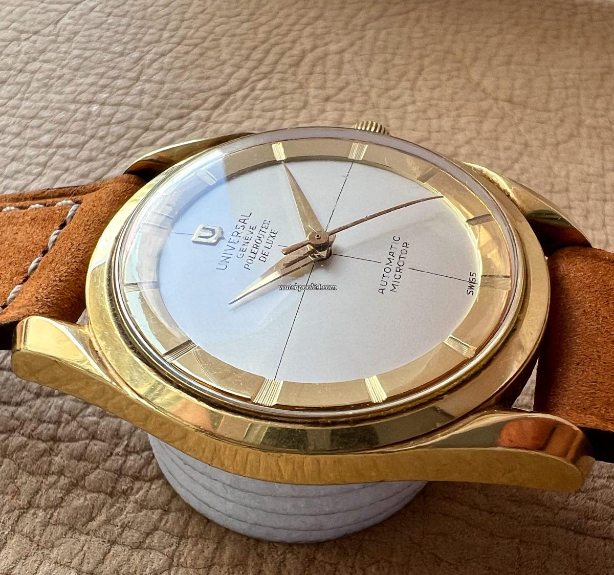 Vintage Universal Genève Polerouter De Luxe 10357-2 Unpolished sold on ...