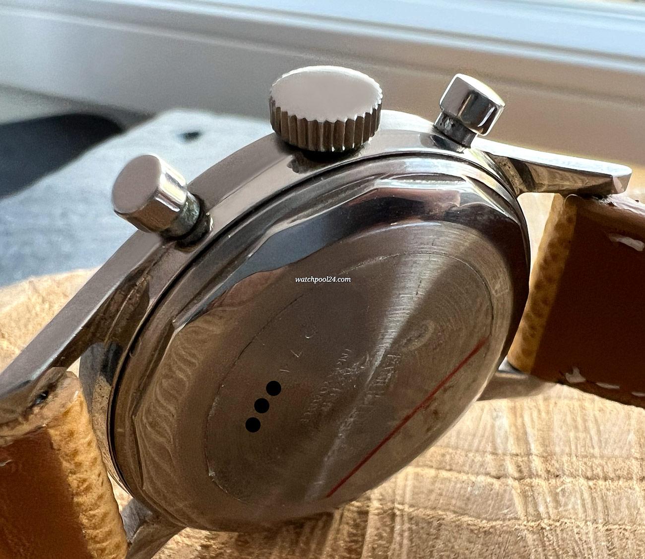 Vintage Angelus 1950s Military Chronograph Big Logo for sale
