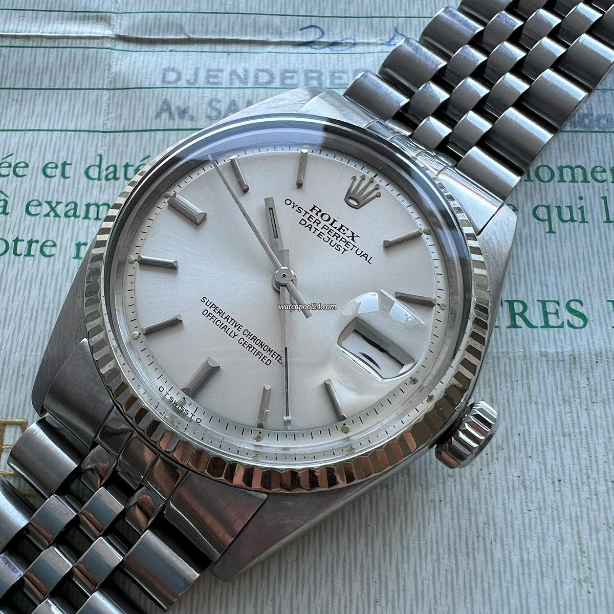 Vintage Rolex Datejust 1601 Original invoice for sale