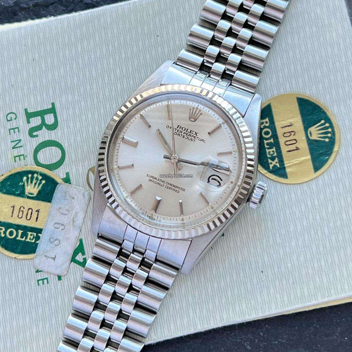 Vintage Rolex Datejust 1601 Original invoice for sale