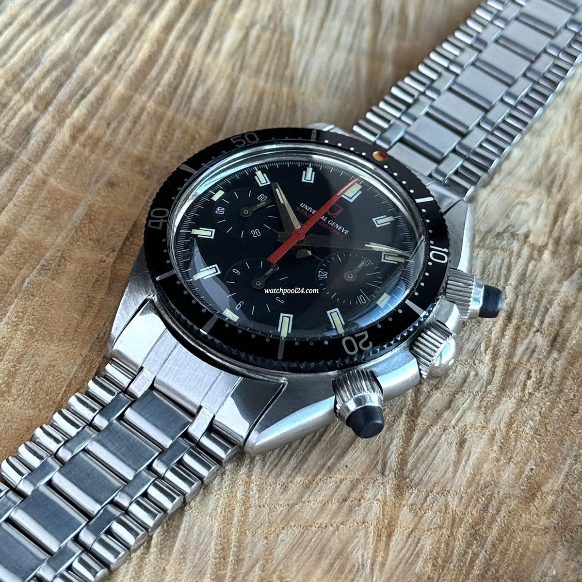 Vintage Universal Genève Space-Compax 885104/02 All Black sold on ...