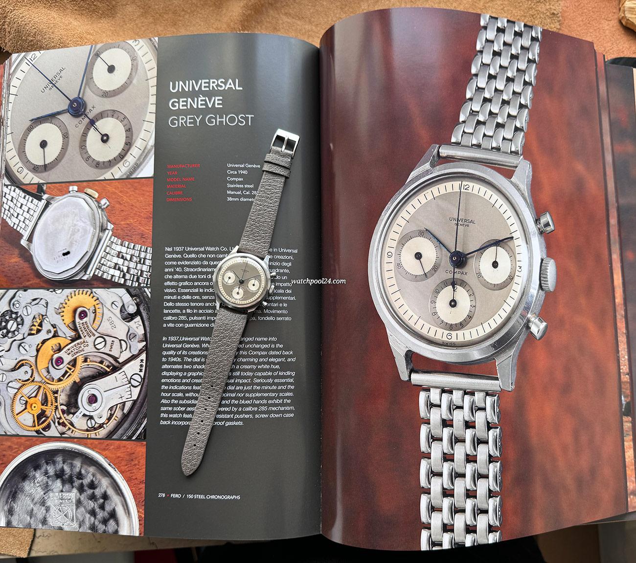 Vintage Universal Genève Compax 22499 Grey Ghost sold on watchPool24