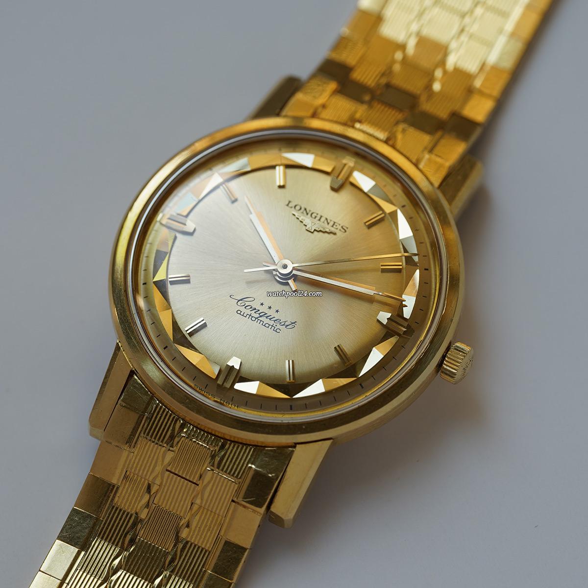 Vintage Longines Conquest 9021-12 Gold Bracelet sold on watchPool24