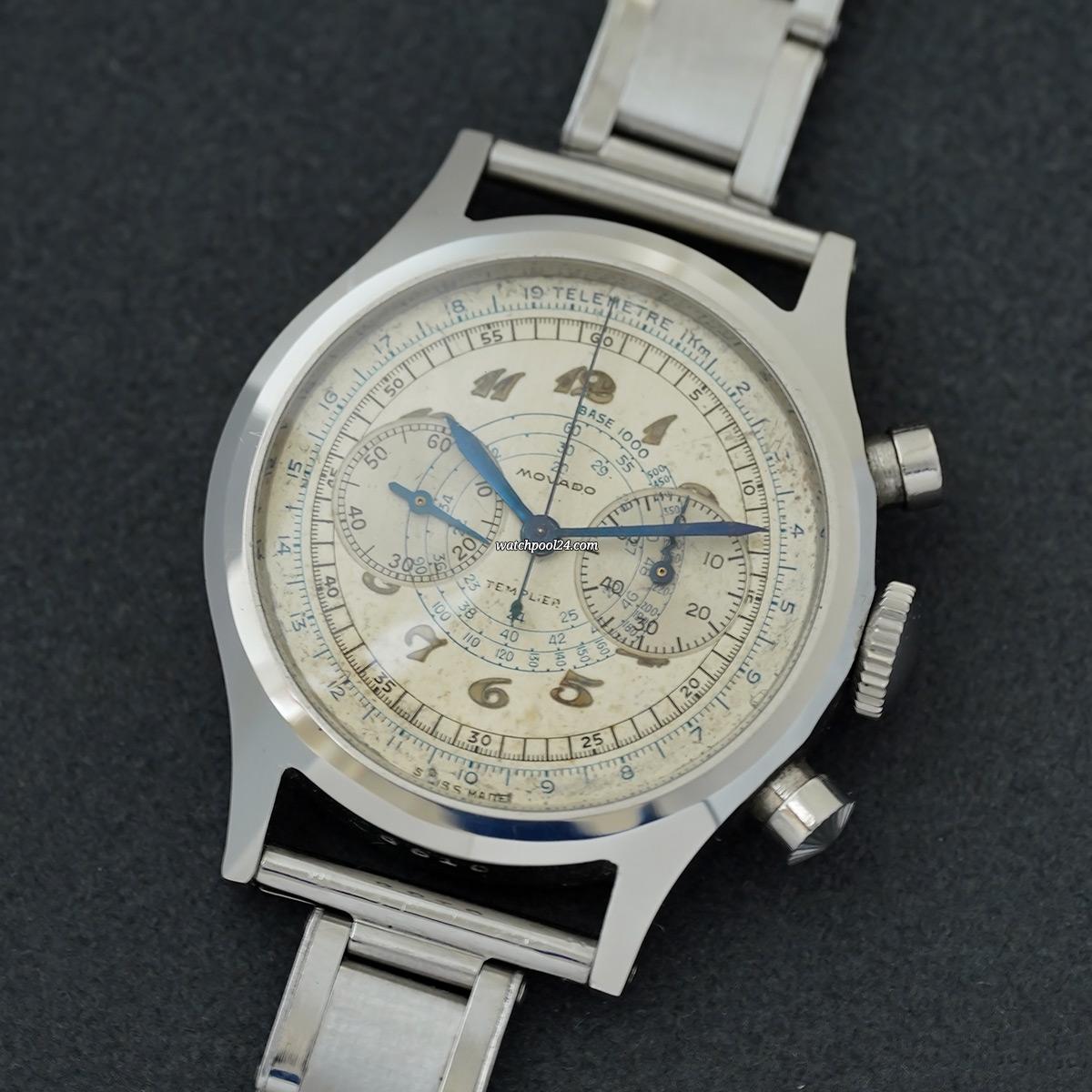 Vintage Movado M90 Chronograph 19008 Breguet Numbers sold on watchPool24