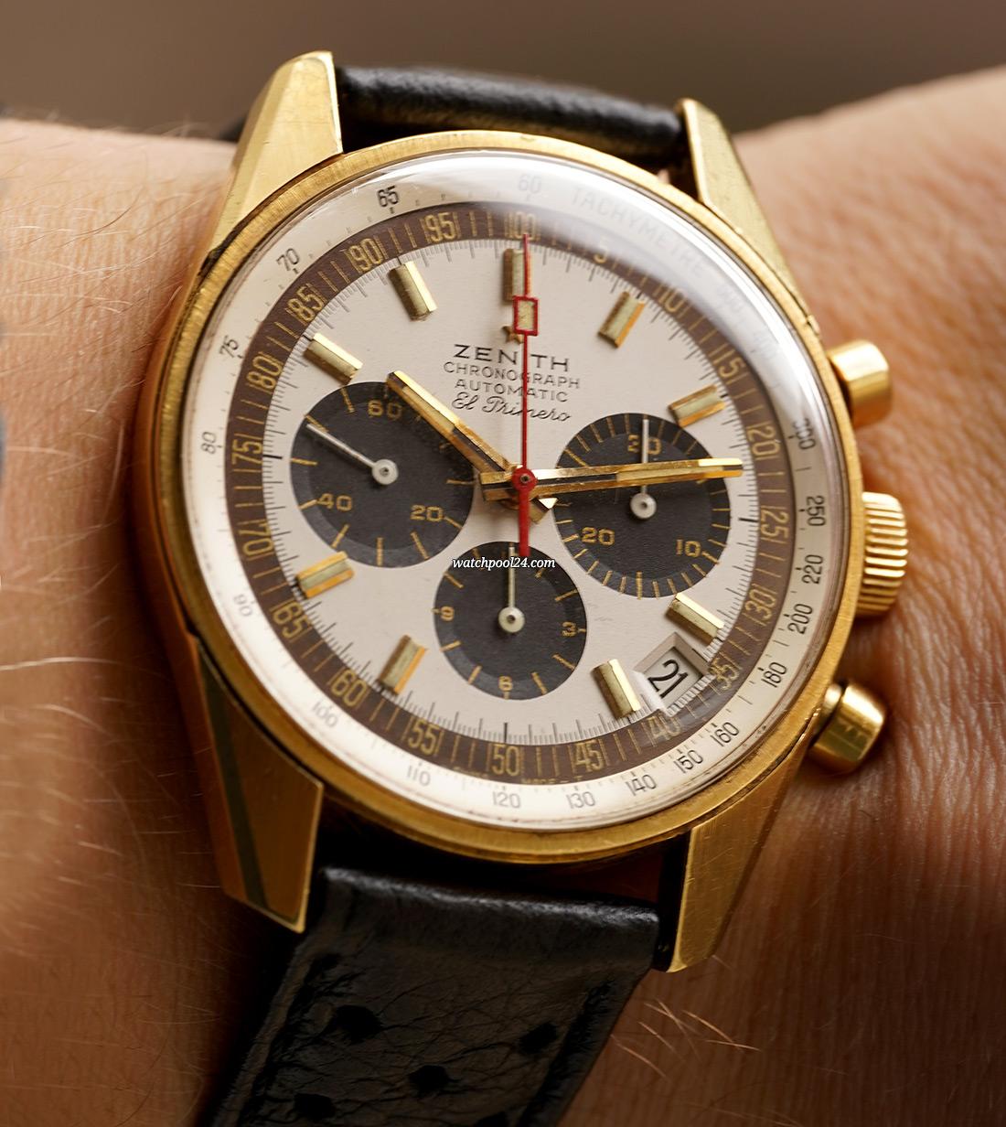Vintage Zenith El Primero G381 18k Gold sold on watchPool24