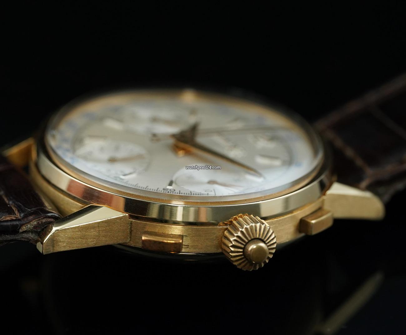 Vintage Eberhard Extra-Fort Rattrapante 18k Yellow Gold - Box sold on ...