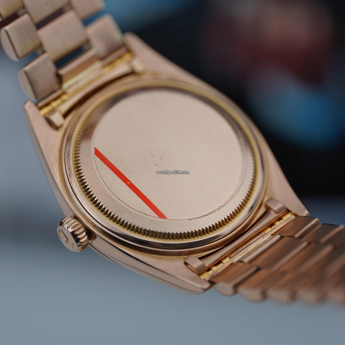 Vintage Rolex Day-Date 6611B Rose Gold - Tropical Gilt sold on watchPool24