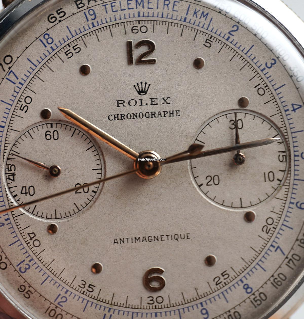 Vintage Rolex Chronograph 4062 Coin Edge for sale