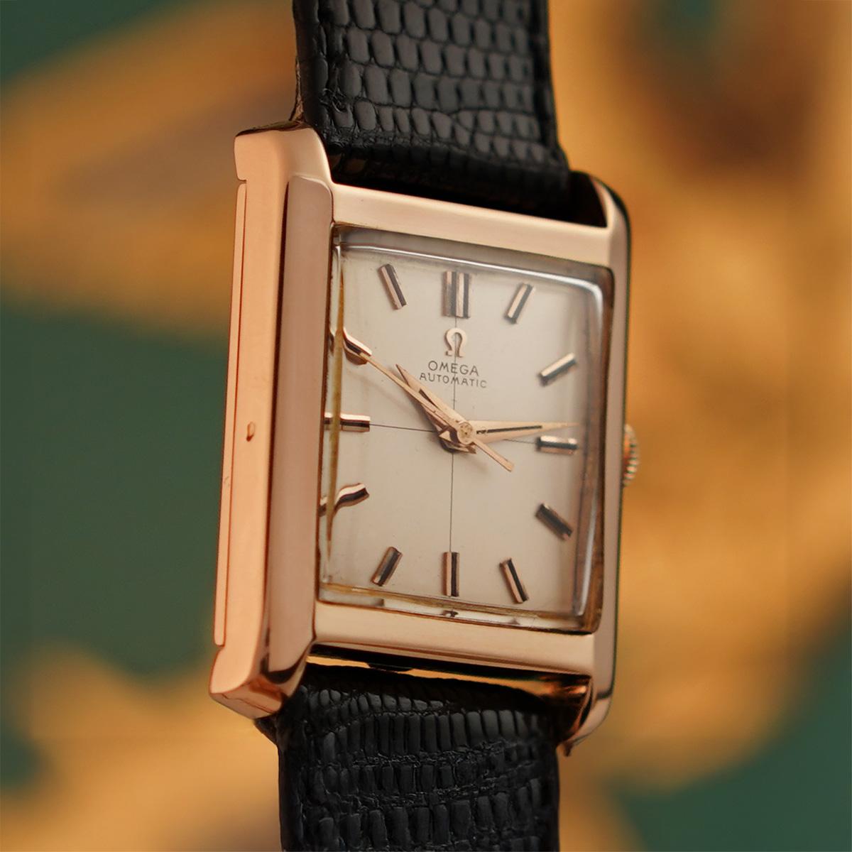 Vintage Omega Tank Automatic Rose Gold for sale