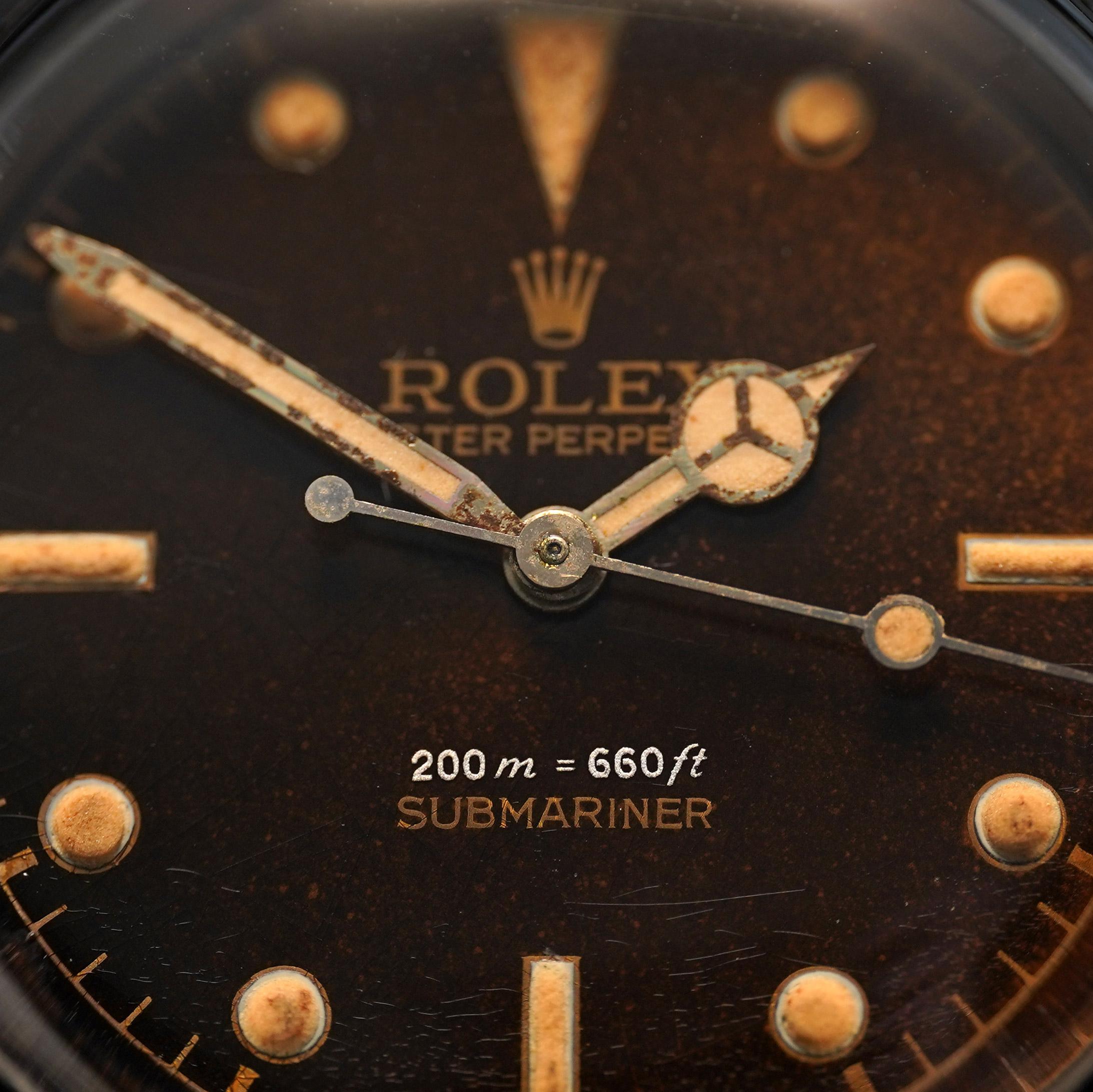 Vintage Rolex Submariner 5512 Square Crown Guards Tropical sold on ...