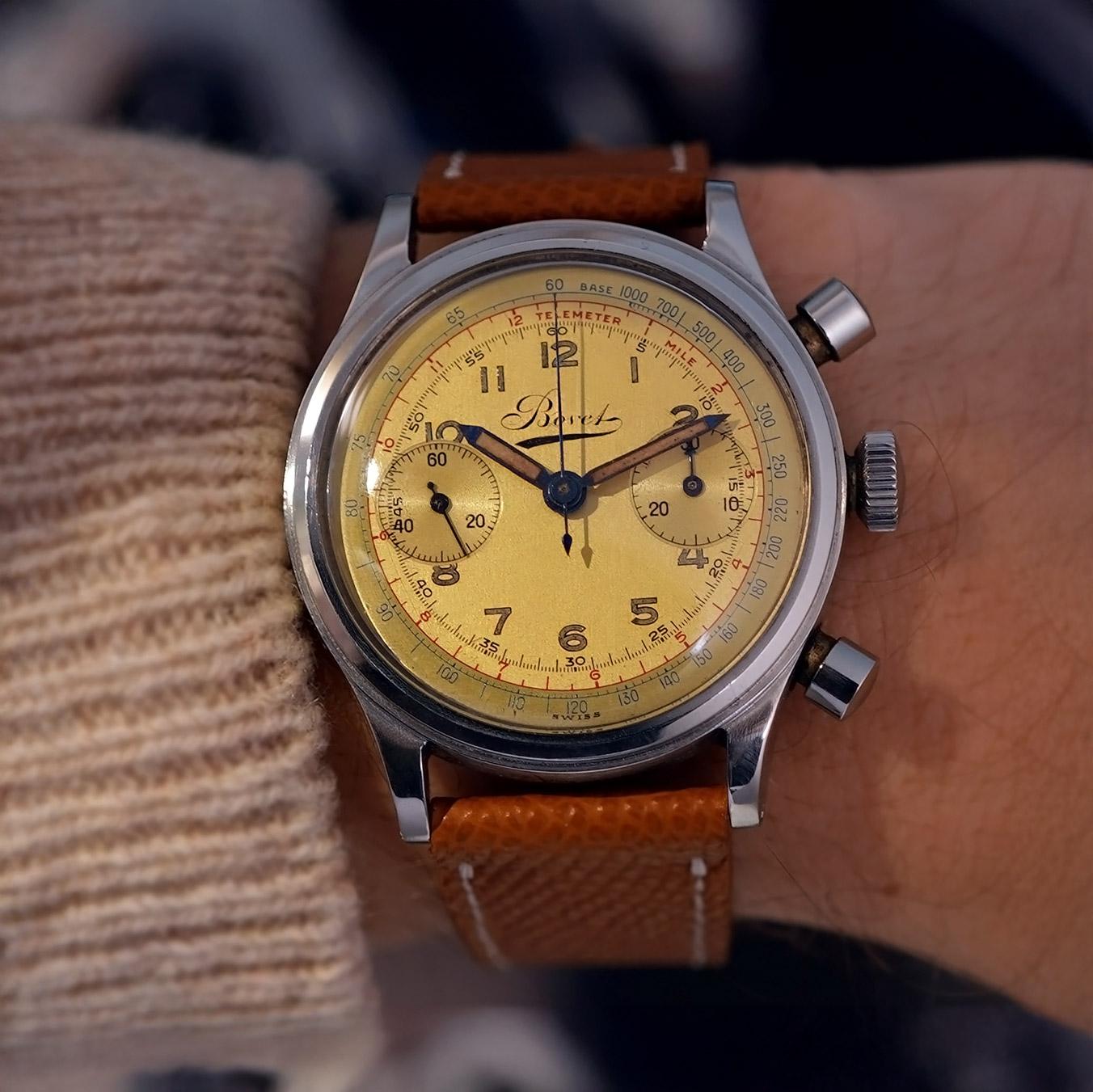 Vintage Bovet Mono-Rattrapante 5347 Lemon Dial sold on watchPool24